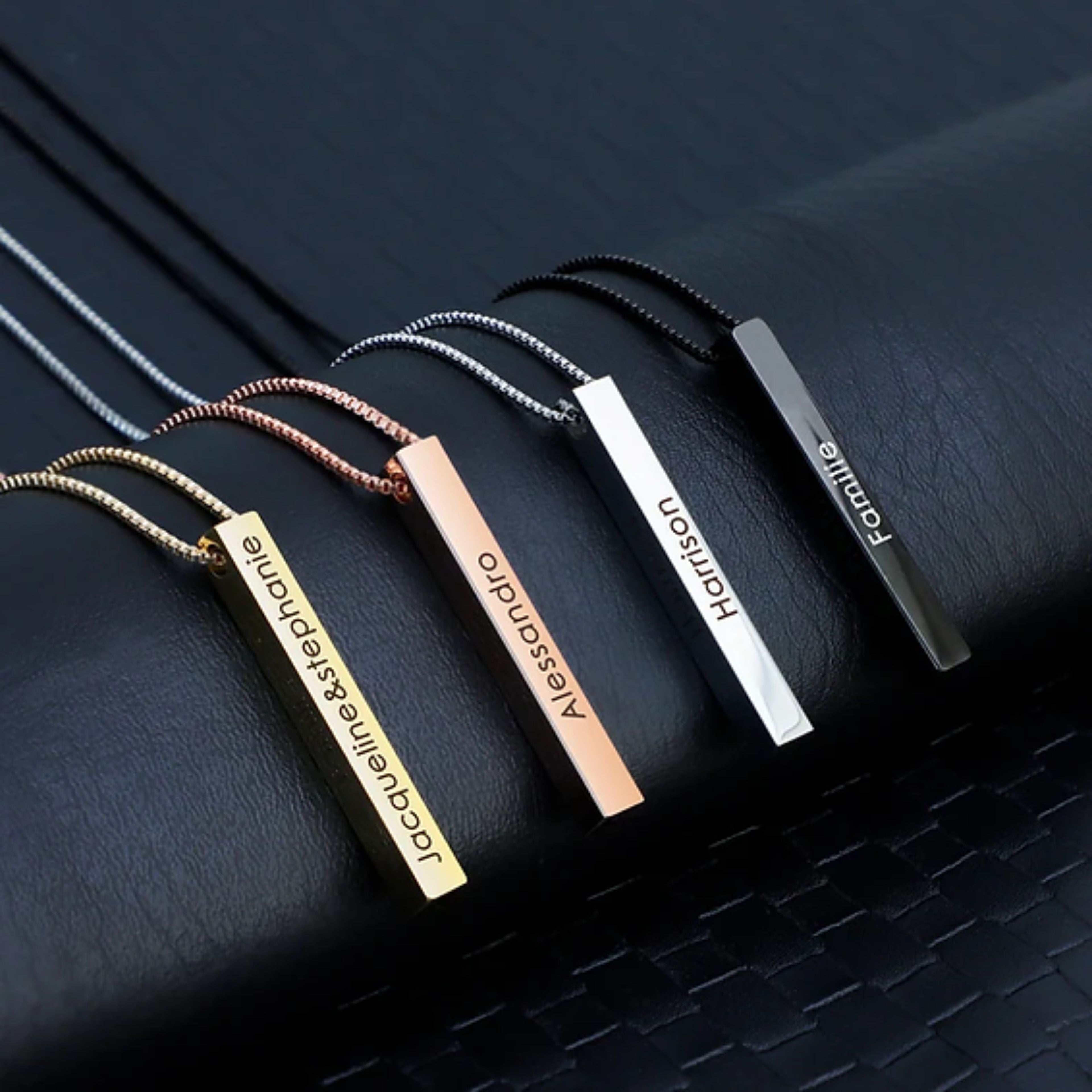 Unique and Personalised: The Personalised Bar Pendant is a unique and ...