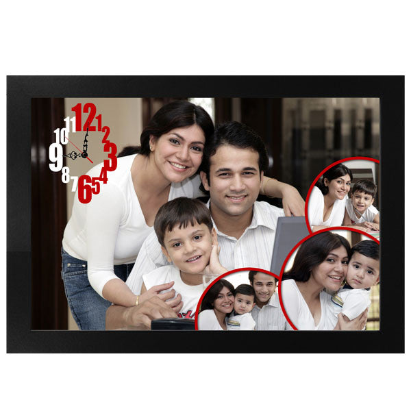 Personalized Wall Clock with Pictures, Customized Wall Clocks, Wedding ...