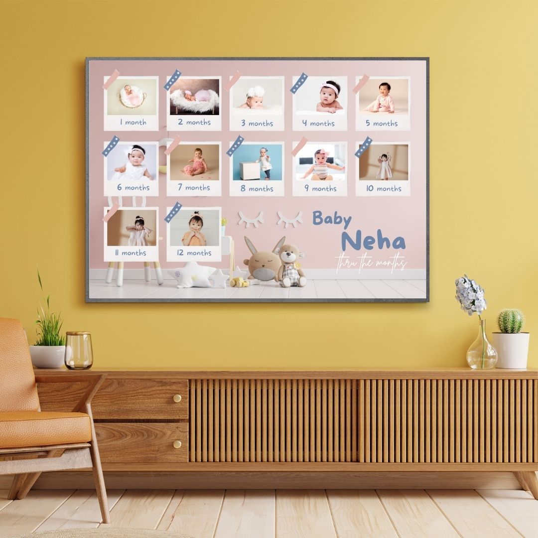 Personalized 12-Month Baby Photo Frame | Capture Precious Moments ...