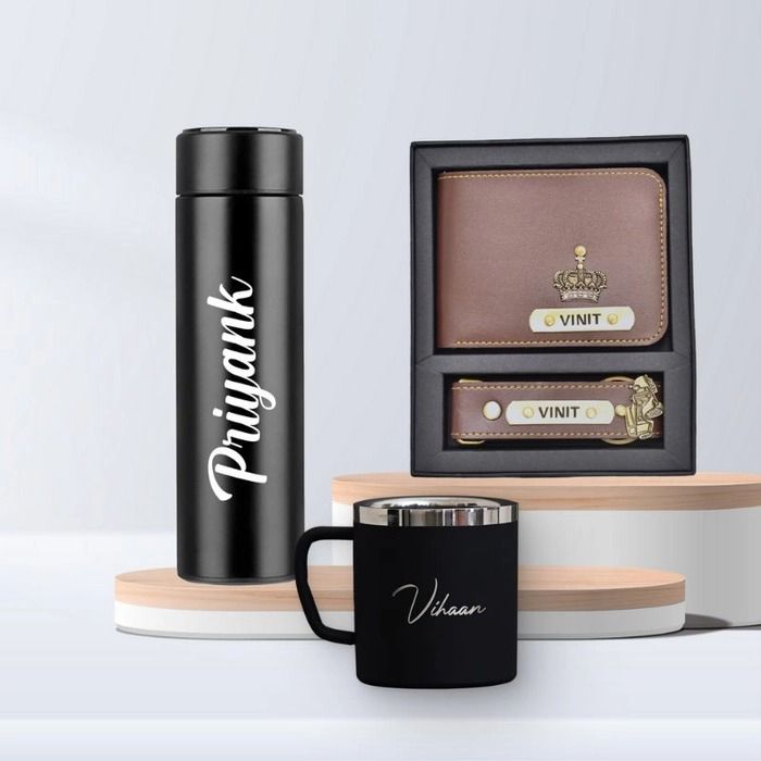 Gifts for Men | Men's Gift Set: Wallet, Bottle, Mug & More | Zestpics