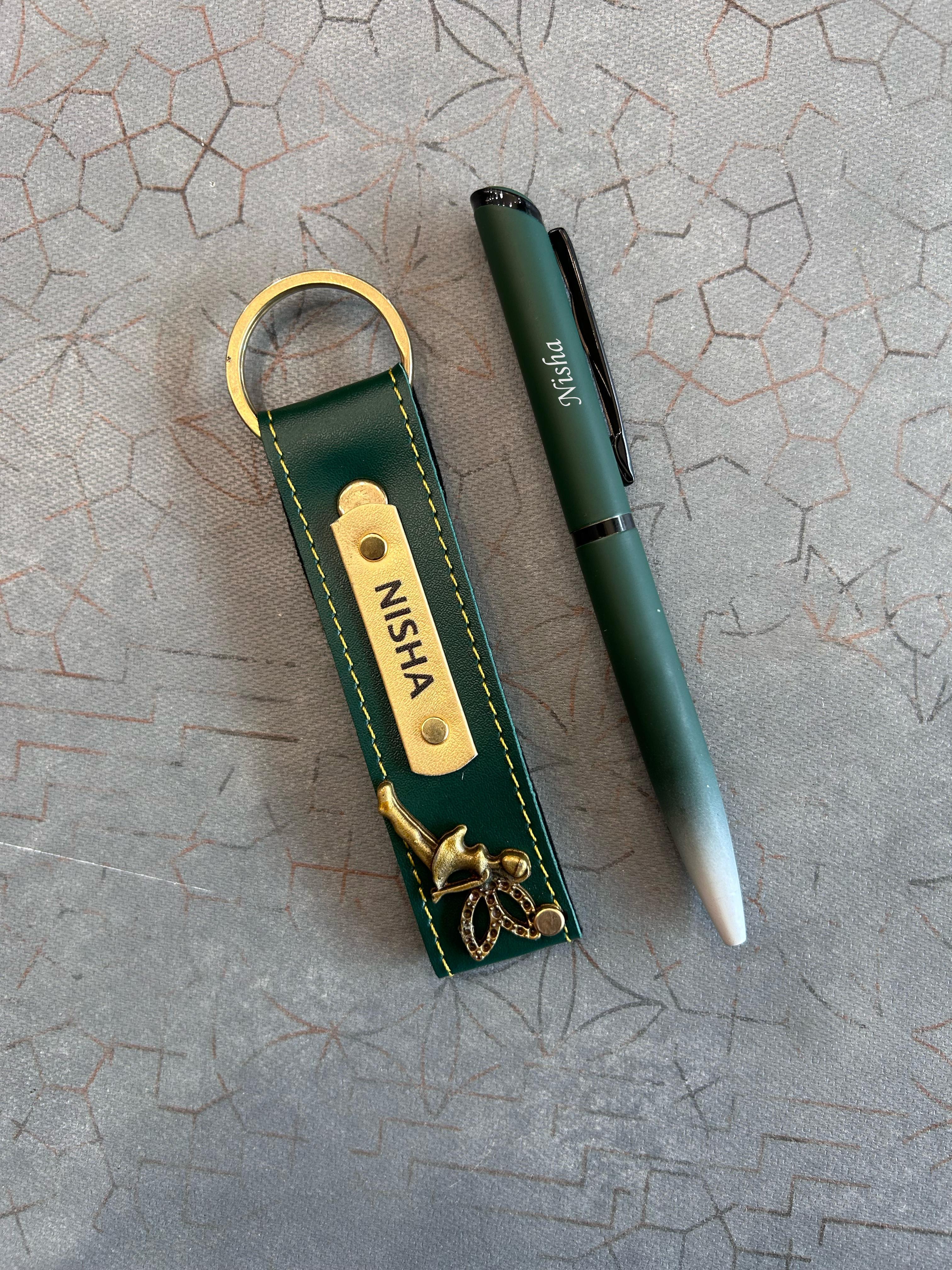 Buy Personalized Pen & Keychain Combo Online | Custom Name Gift Set ...