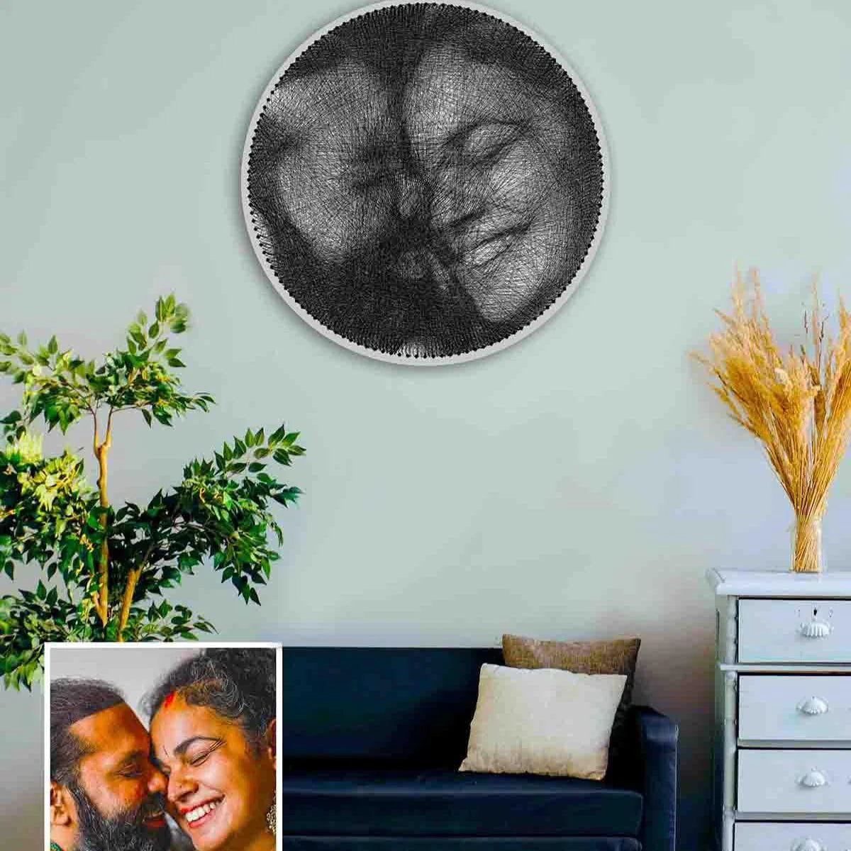 Personalized String Art Portrait | Unique & Handmade Art | Zestpics