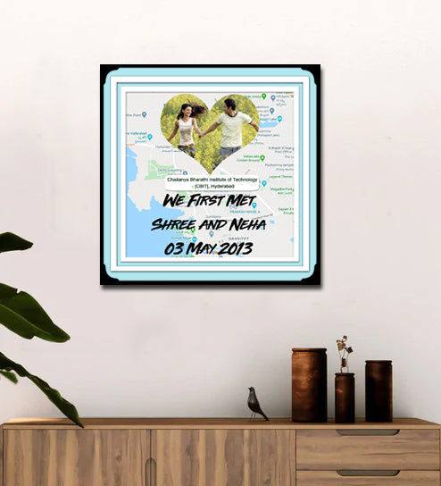 Where We First Met Personalised Photo Frame | Zestpics