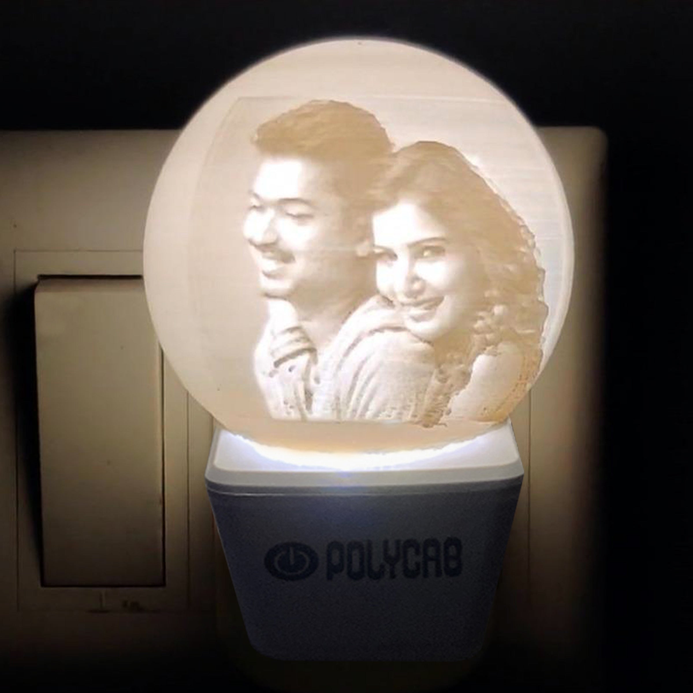 Personalised Moon Lamp | 3D Moon Plug | Anniversary Gift Idea | Zestpics