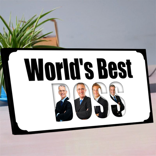World's Best Boss Picture Frame, Buy Gift for Boss, Boss Farewell Gifts ...