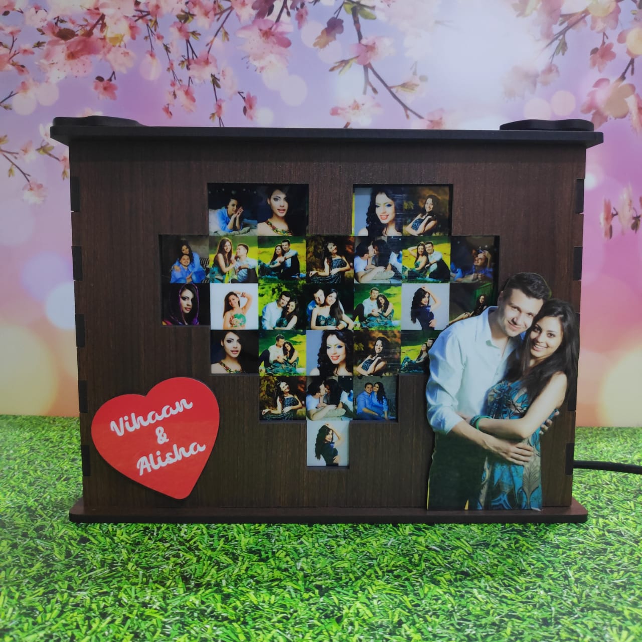 Valentines Day LED Heart Photo Frame: Unique Personalized Photo Gifts ...