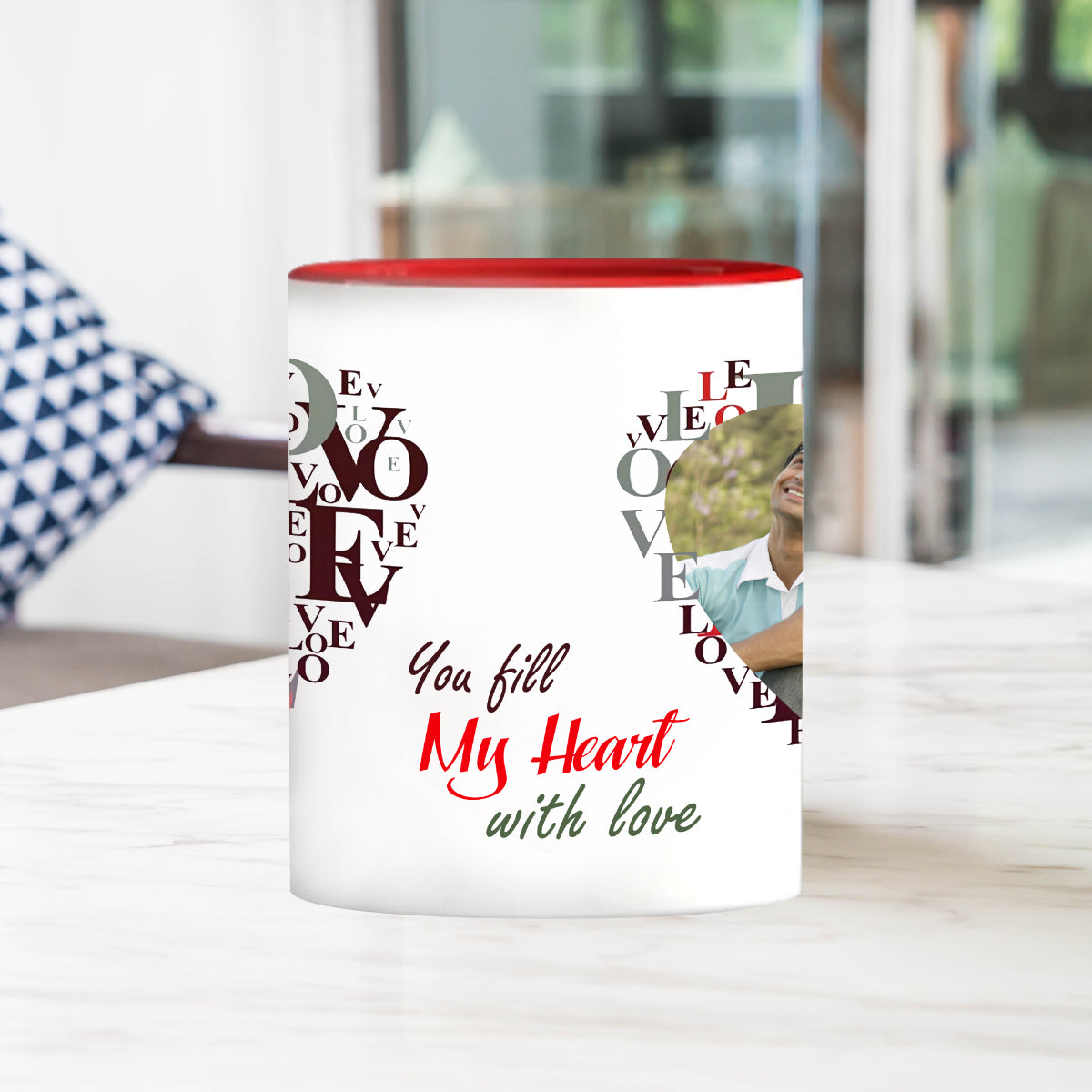 Heart Handle Mug, Valentine Mugs, Valentines Day Gifts – Zestpics
