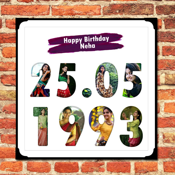 Frame the Date | Frame the Anniversary, Birthday, Marriage Date with ...