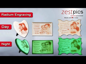 Buy or Send Glow in Dark Radium Photo Engraved Frames Online|Zestpics ...