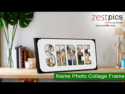 Name Photo Frame, Frame the Name, Name Photo Collage Frame ...