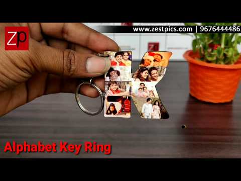 Buy/ Send Personalized Alphabet Photo Key Ring | Alphabet Keychain ...