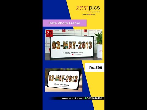 Frame the Date | Frame the Anniversary, Birthday, Marriage Date with ...