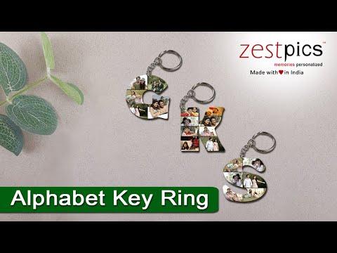 Buy/ Send Personalized Alphabet Photo Key Ring | Alphabet Keychain ...